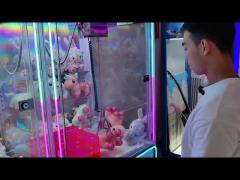 De klassieke Roze Muntbediende String Cutting Game Arcade Machine CUT WIN Vaardigheid Cut Ur Prize Game Machine