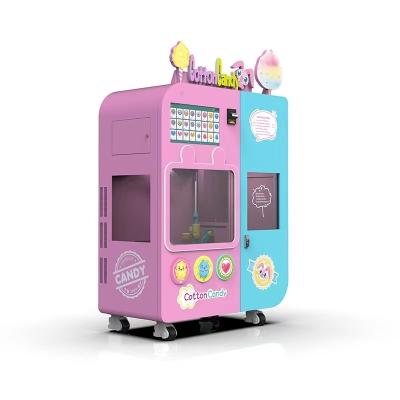 China Coin Operated Automatic Cotton Candy Vending Machine Intelligent With Touch Screen for sale