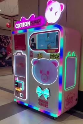 China Coin Operated Automatic Cotton Candy Vending Machine Intelligent With Touch Screen for sale