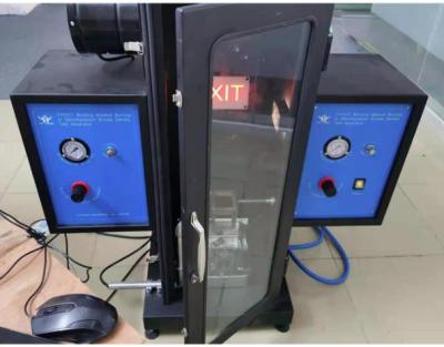 China IEC 61034 Stainless Steel 3 Meter Cable Smoke Density Tester Horizontal Flame Combustion Light Transmittance for sale