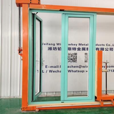 China Modern Design Commercial Aluminum Double Glass Swing Door for Shop for sale