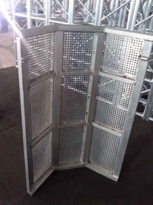 China Security Crowd Safety Barriers Silver Temporary Road Barriers For Outdoor Party for sale