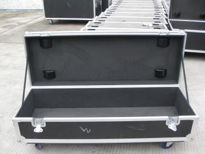 China Outdoor Aluminum Profile Road Ready Flight Case Dustproof With Removable Wheel for sale