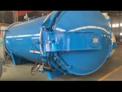 Autoclave de fibra de carbono para comprimento efetivo de 1-15 m Material do tanque Q345R ou SS304 316