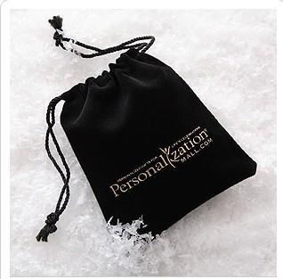 China personalizationmall velvet pouch wrapping jewelry for sale