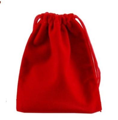 China russetish velvet pouch wrapping jewelry for sale
