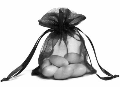 China 3X4 Black Organza Bags-10/pk for sale