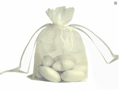 China 3X4 Ivory Organza Bags-10/pk for sale