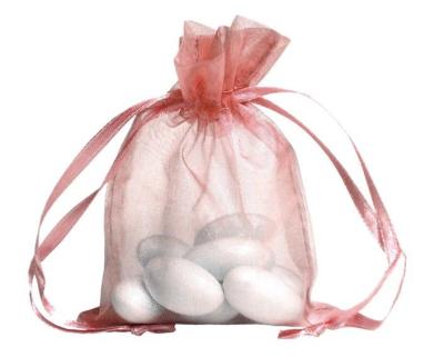 China 3X4 Refreshing Mauve Organza Bags-10/pk for sale