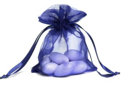 China 3X4 Navy Organza Bags-10/pk for sale