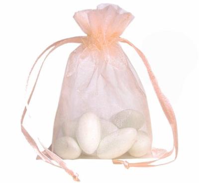 China 3X4 Peach Organza Bags-10/pk for sale