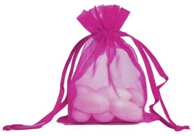 China 3X4 Fushia Organza Bags-10/pk for sale