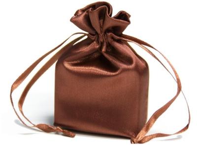 China 3X4 Chocolate Satin Bags-dz/pk for sale