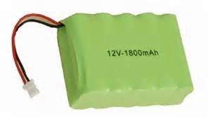 China NiMH AA12V 1800mAh Battery Pack with green PVC Shrink and Connector for sale