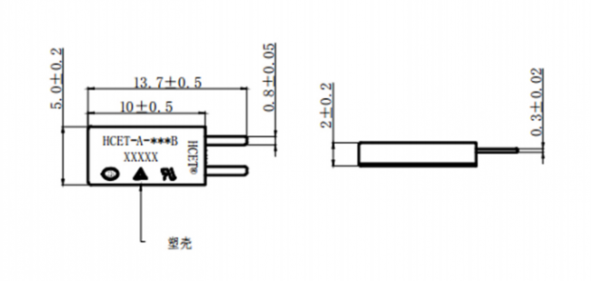 HCET-A Watertight Bimetal Temperature Control Switch front view