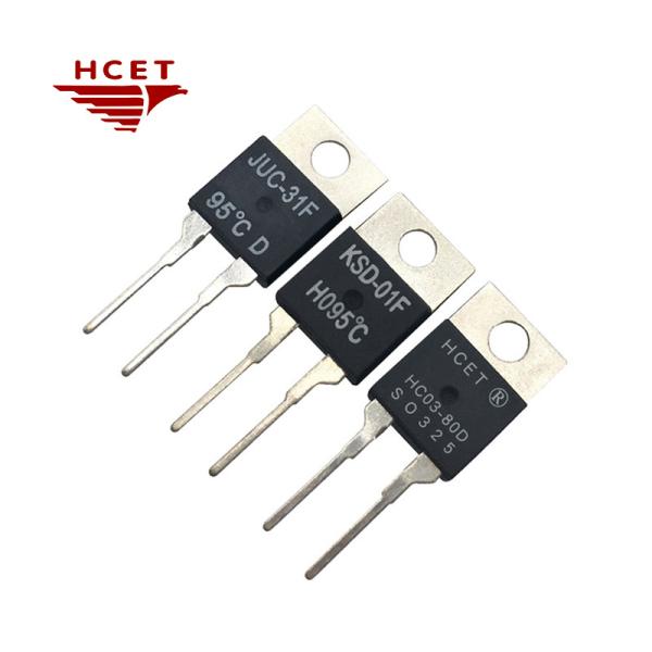 Quality HCET KSD-01F/JUC-31F Bimetal Thermal Switch Thermostat Temperature Control 250V 1A for sale