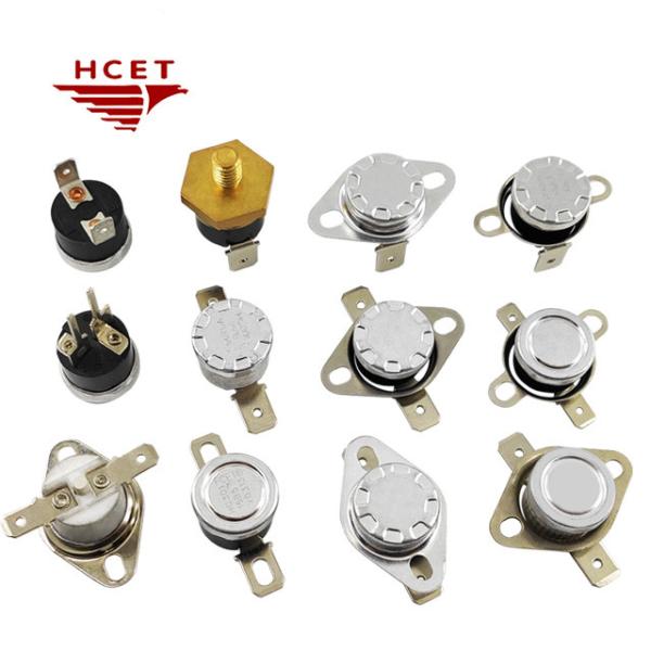 Quality HCET disc Temperature Protection Bimetallic Thermostat Switch KSD301/KSD302 NC for sale