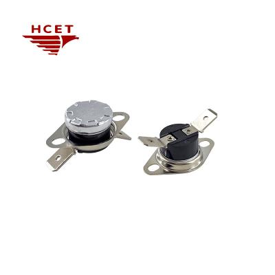 China RoHS KSD301 Bimetal Thermal Switch Thermostat 125V 16A 148C Cut Off For Water Heaters for sale