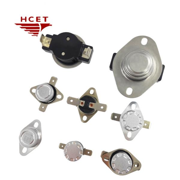 Quality HCET disc Temperature Protection Bimetallic Thermostat Switch KSD301/KSD302 NC for sale