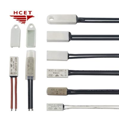 China HCET Termoprotector Térmico Interruptor Sensor Certificado UL CE Protección contra sobrecalentamiento Corte térmico en venta