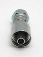 China 1/4 to 1 Inch JIC 74 Degree Cone Hydraulic Hose Connector Carbon Steel for sale