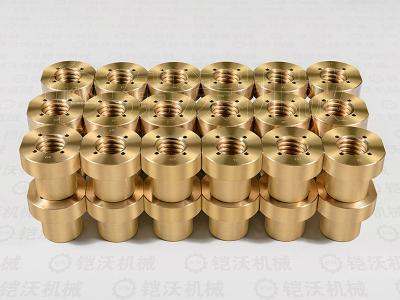 China Wear Resistant Lead Screw Nut Tin Bronze Precision Threaded Transmission Positioning 10mm-1000mm for sale