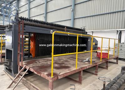 China Mesh Size 80x100mm Gabion Machine With Servo Motor  Control System for River training projects for sale