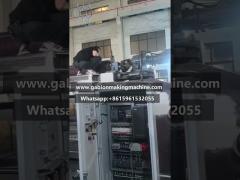 Automatic gabion manufacturing machine with servo motor
