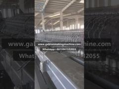 Aanpasbare draaddiameter 1.6 mm-4.0 mm Gabion machine mesh Grootte 105x125mm
