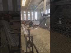 Galvanized Steel Wire PVC Coated Wire Gabion Mesh Machine Wire Mesh Production At 3-4m/min