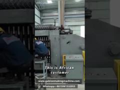 South Africa Customer Operating Gabion Mesh Machine | Riverbank Protection Project