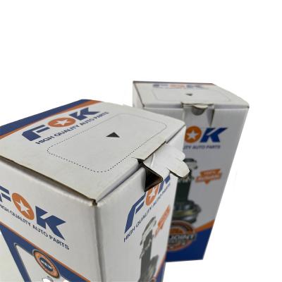 China Professional Factory Custom Corrugated Packaging Color Paper Box for Auto Parts Driver Shaft Folder Type Folder Box for sale