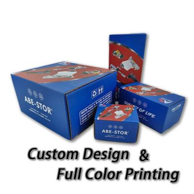China Eco-Friendly Glossy Matt Laminated Cardboard Mailer Box Recyclable Paper Packaging Embossing for Auto Spare Parts Box Folders for sale