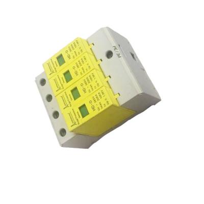 Cina Protettore di impulso certificato della classe del T2 10kA/20kA 4P SPD D di CA del dispositivo di protezione dell'impulso HDS-D10 385V in vendita