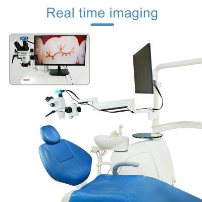 Cina Manual Control DC 5V~12V Dental Surgical Microscope With 10X Eyepiece Lens in vendita
