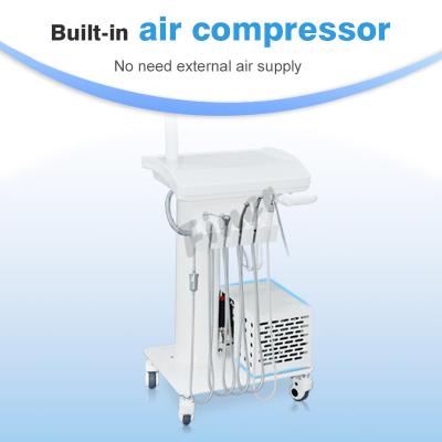 Cina Dental Tray LED Lamp Operate Portable Dental Unit With Air Compressor in vendita