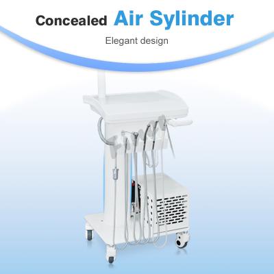 Cina Dental Tray LED Lamp Operate Portable Dental Unit With Air Compressor in vendita