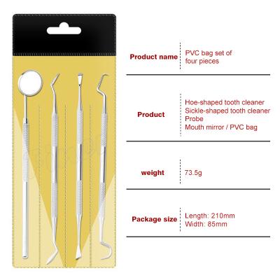 Cina Denti in acciaio inossidabile Denti orali puliti Strumenti dentali con specchio della bocca in vendita