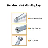 China Low Speed Inner Spray Contra Angle Handpiece Push Button E - Type Handpiece for sale
