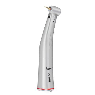 China Red Ring 1/5 Increasing Contra Angle Miromotor Handpiece With Fiber Optical for sale