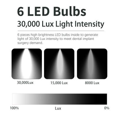 Cina Temperature regolabili Luce della sedia dentale con interruttore sensore Lampada chirurgica a LED in vendita