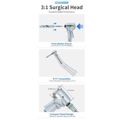 Cina 3:1 Speed Ratio Detachable Head For K*V Surgical Handpiece in vendita