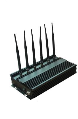 Cina Emittente di disturbo del segnale del telefono cellulare delle antenne di WIFI 3G 2G 6 con le ventole di raffreddamento in vendita