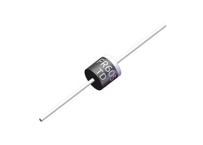 中国 FR607穴のパッケージを通した速い回復整流器ダイオード6A 1000V R 6 販売のため