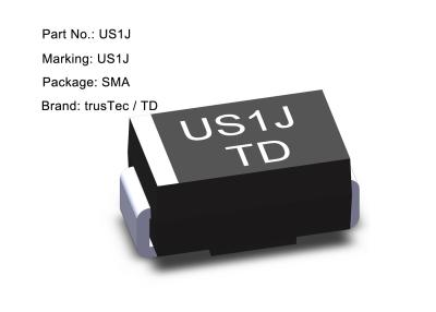 Cina Raddrizzatore di plastica ultraveloce del supporto della superficie del diodo SMA di US1M Uf 4007 Smd in vendita
