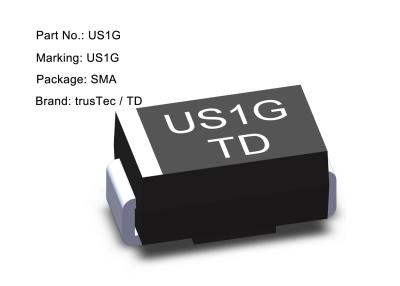 Cina Raddrizzatore di plastica ultraveloce del supporto della superficie del diodo SMA di US1M Uf 4007 Smd in vendita