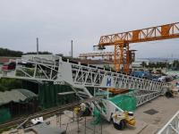 China Tracked Mobile Stacker Wheeled Telescopic Stacker Conveyor 100-2000 t/h Belt Width 650-1200mm for sale