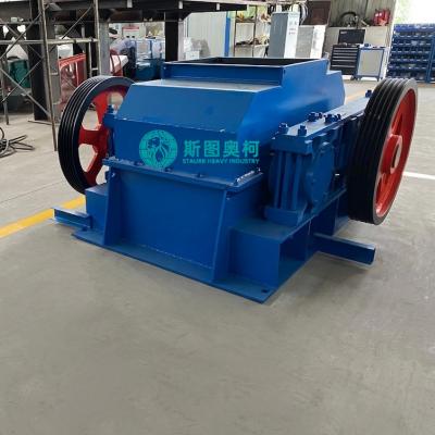 China Heavy-Duty Double Roller Crusher with Low-Speed High-Torque, Self-Cleaning Scraper Bars, and Hydraulic Accumulator Relief System for Coal Crushing Plants for sale