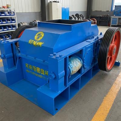 China High-Recovery Double Roller Crusher for Gold Ore Processing with Micro-Fracturing, Slime Prevention, and Abrasion Resistance for sale