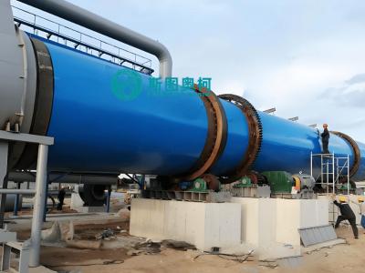 China Custom Rotary Drum Dryer with PLC Control and High-Quality Steel Construction for Unique Material Properties for sale